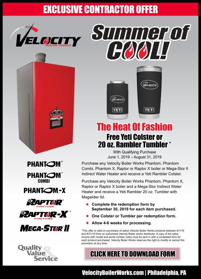 Rebates and Promotions | Velocity Boiler Works